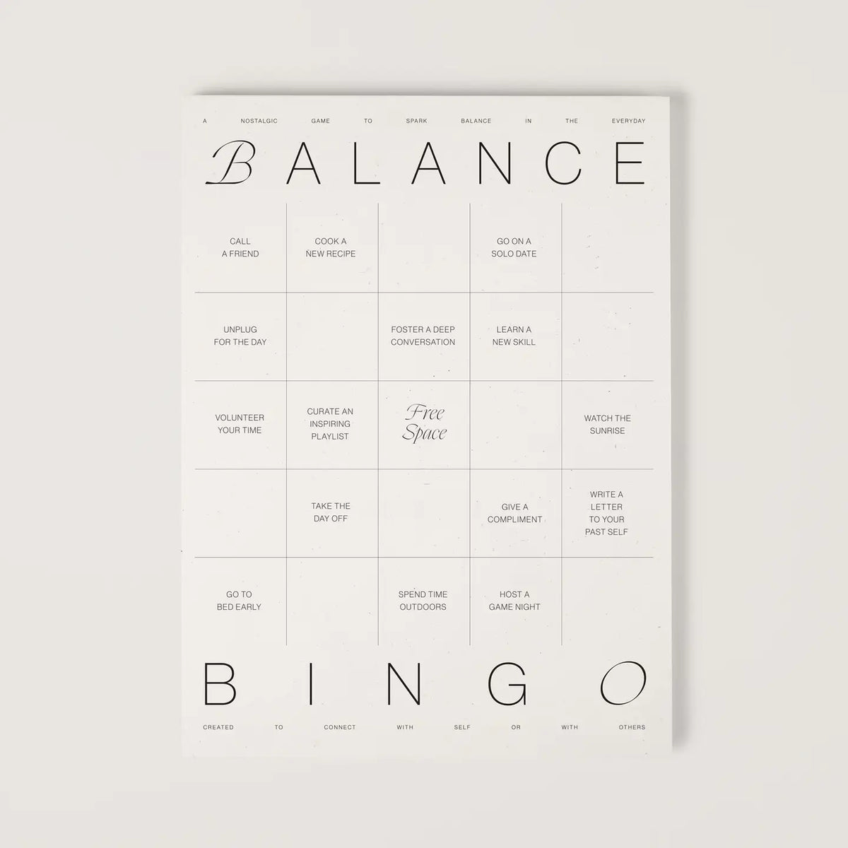 Wilde House Paper Balance Bingo Pad – Nostalgia Hollow Co.